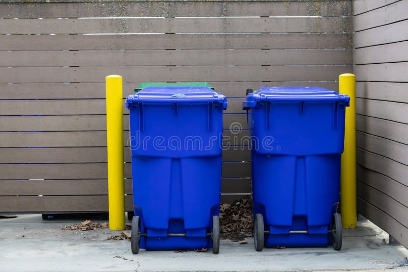Container for Waste Segregation. Ontario, Canada Stock Image - Image of ...