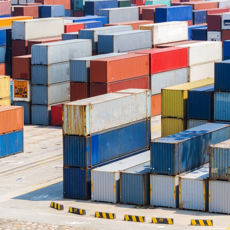 Inland container terminal stock image. Image of depot - 33805269