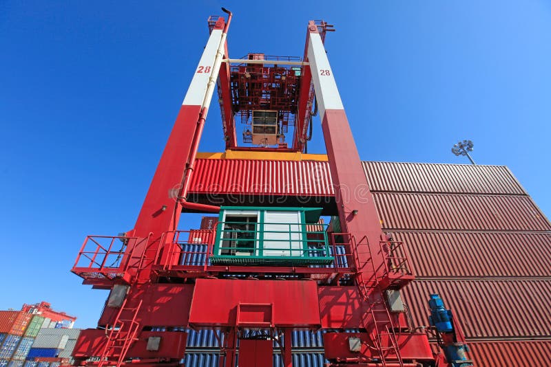 Container stock image. Image of ports, industrial, transportation ...