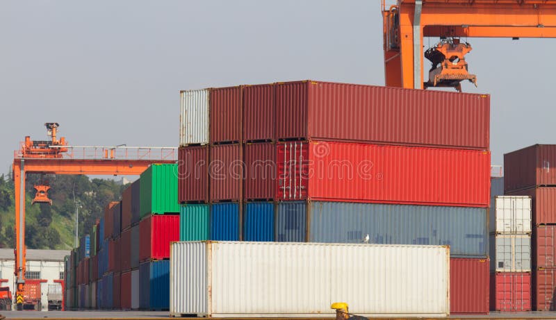 Shipping containers 2 stock photo. Image of marine, consignment - 892724