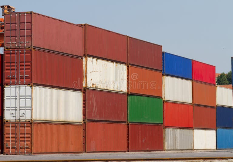 Containers stock photo. Image of large, dockyard, container - 28774790
