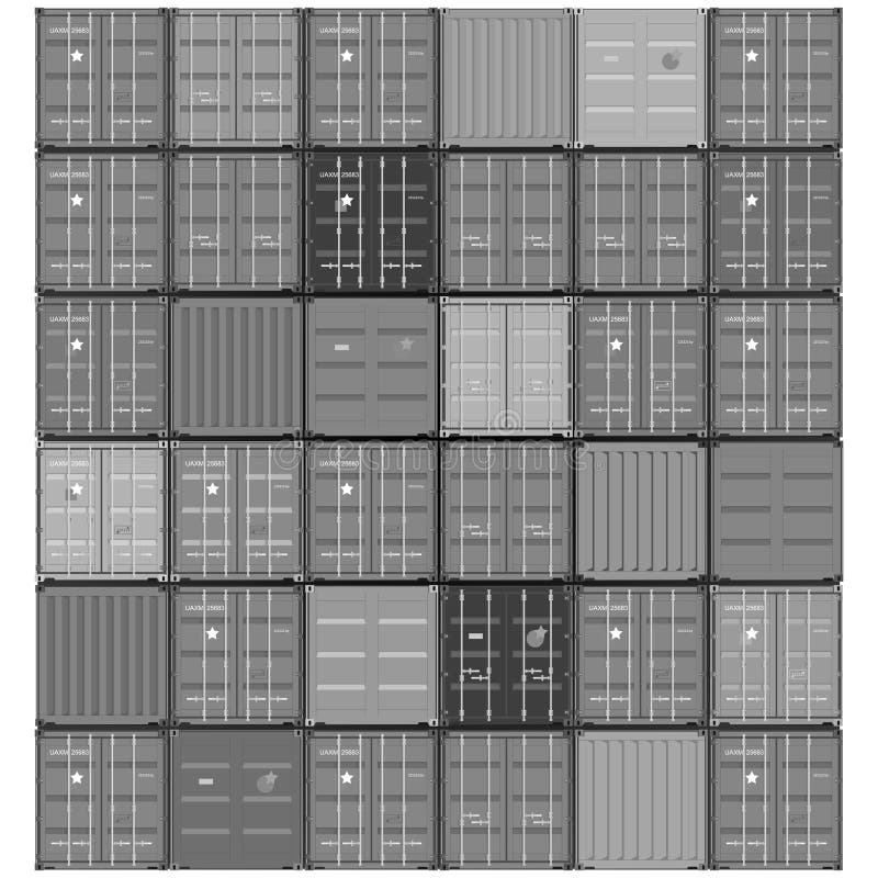 Containers Background Abstract Illustration Stock Vector - Illustration ...