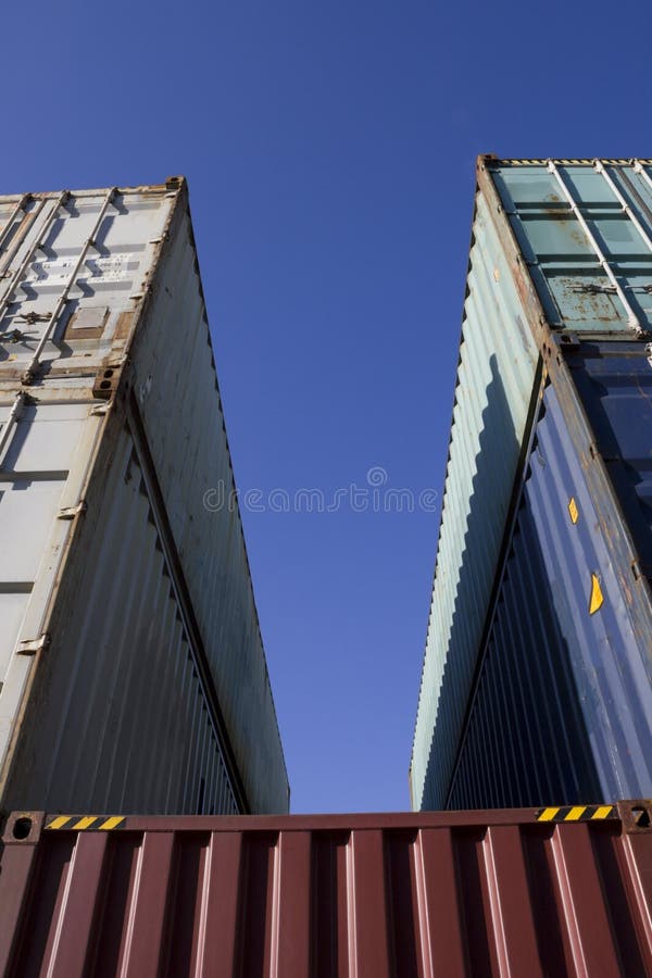 Containers stock photo. Image of transportation, gate - 46087414
