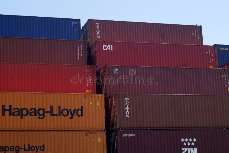 Containers editorial image. Image of exchange, logistics - 74866725