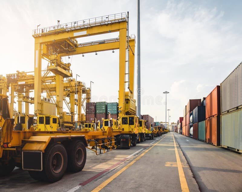 Containers Cargo Shipping Logistic Freight Warehouse Import Export ...