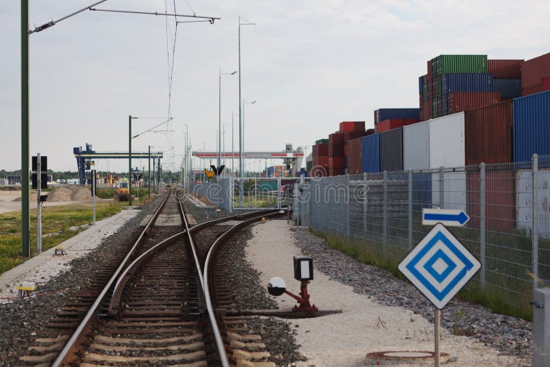 Containers stock photo. Image of cargo, canal, freight - 41329280