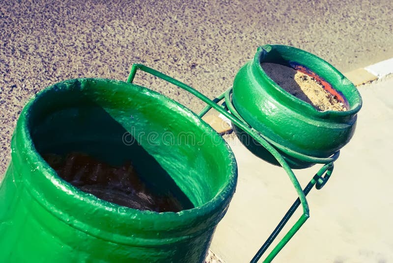 Containers for garbage stock photo. Image of throwing - 68428210