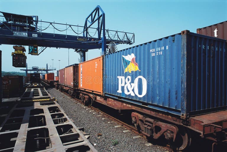 Indian Containers Loading on Railway NHAVA SEVA India Editorial ...