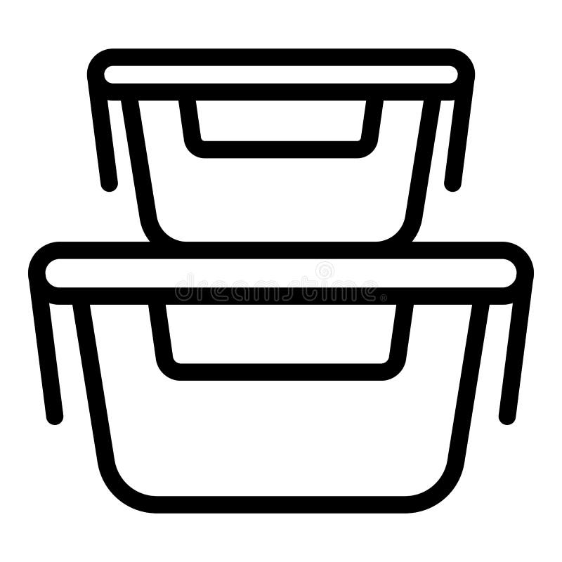 Plastic Containers Outline Stock Illustrations – 302 Plastic Containers ...