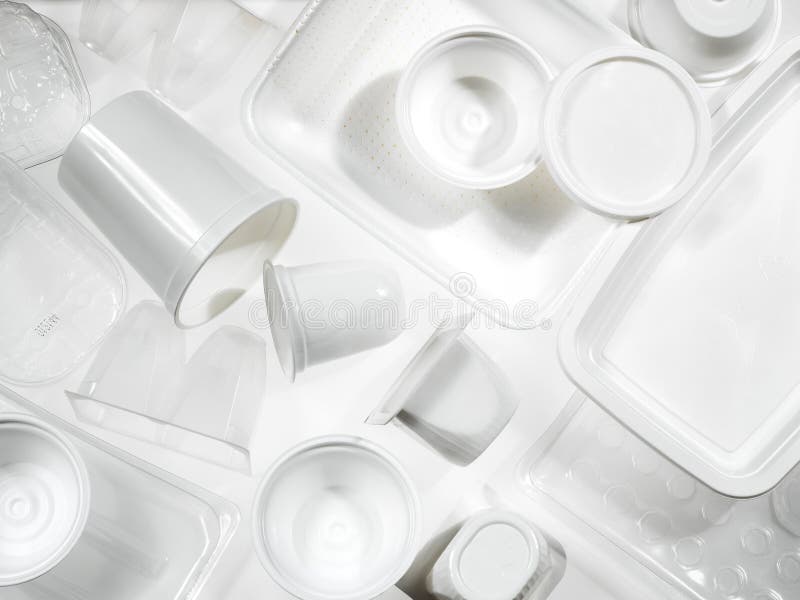 Containers of Plastic and Polystyrene Stock Image - Image of repair ...