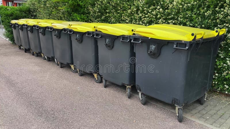 Containers for Plastic Waste Recycling Staying at the Residential Area ...