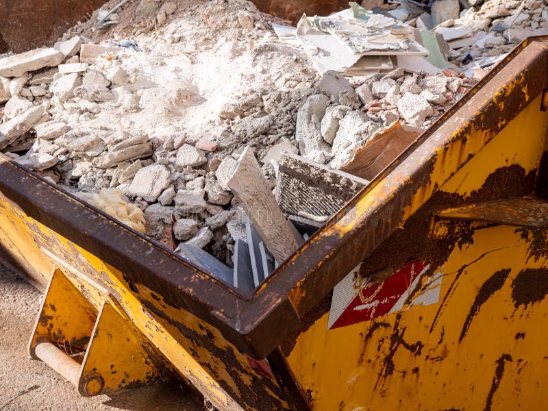Rubble on the Construction Site As a Background Stock Photo - Image of ...