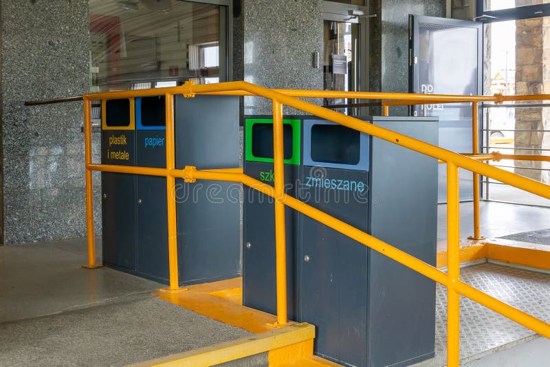 Containers for Selective Waste Collection Editorial Stock Image - Image ...