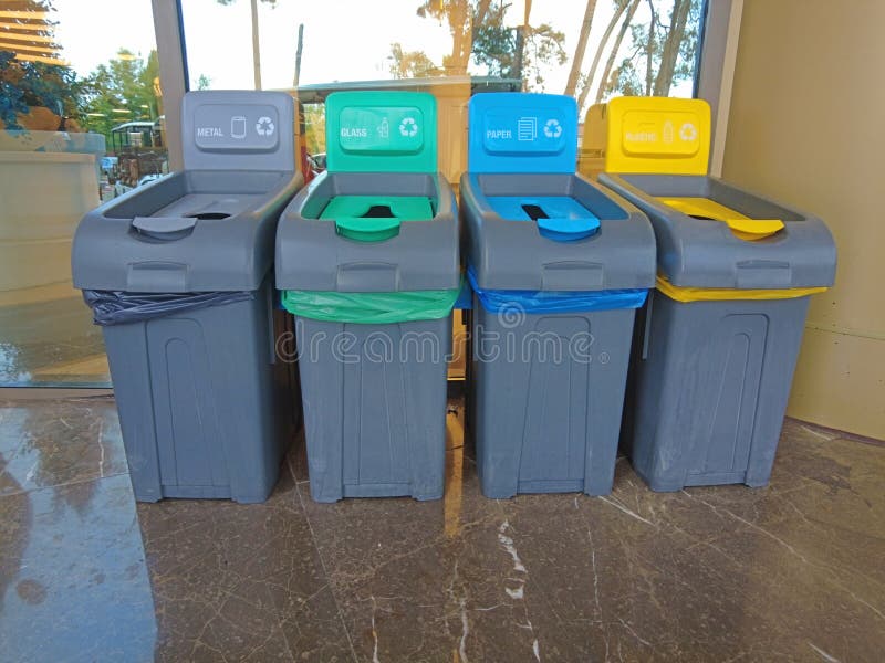 Containers for Separate Garbage Collection Stock Photo - Image of ... Containers for Separate Garbage Collection Stock Photo - Image of ...