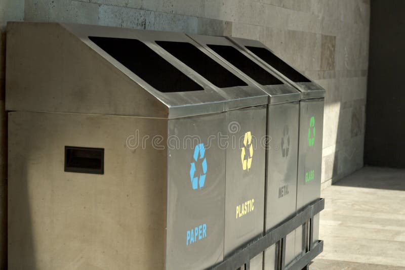 Containers for Separate Waste Collection: Organic, Paper, Plastic for ...