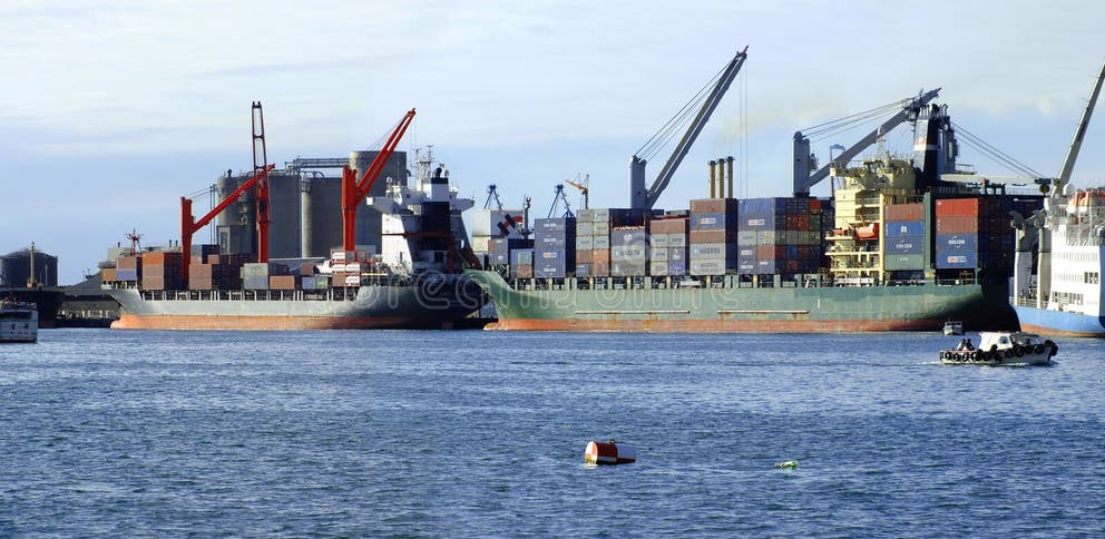 Containers on a ship editorial stock image. Image of ship - 39622804