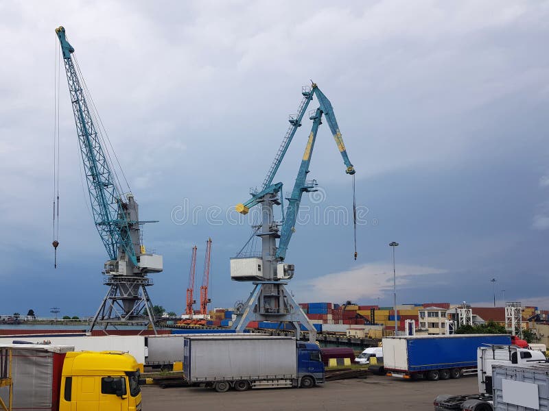 Containers on the Ship Wreck, Cargo Export Loading Stock Photo - Image ...