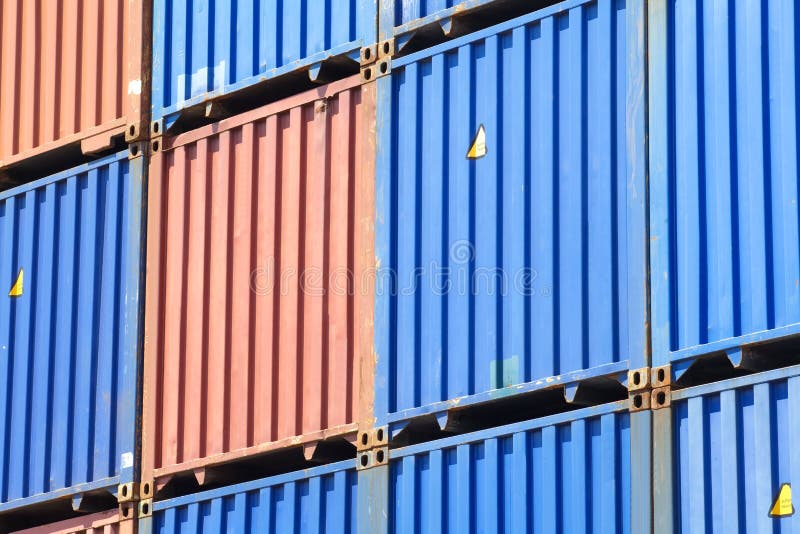 Containers shipping stock image. Image of stack, port - 32401249