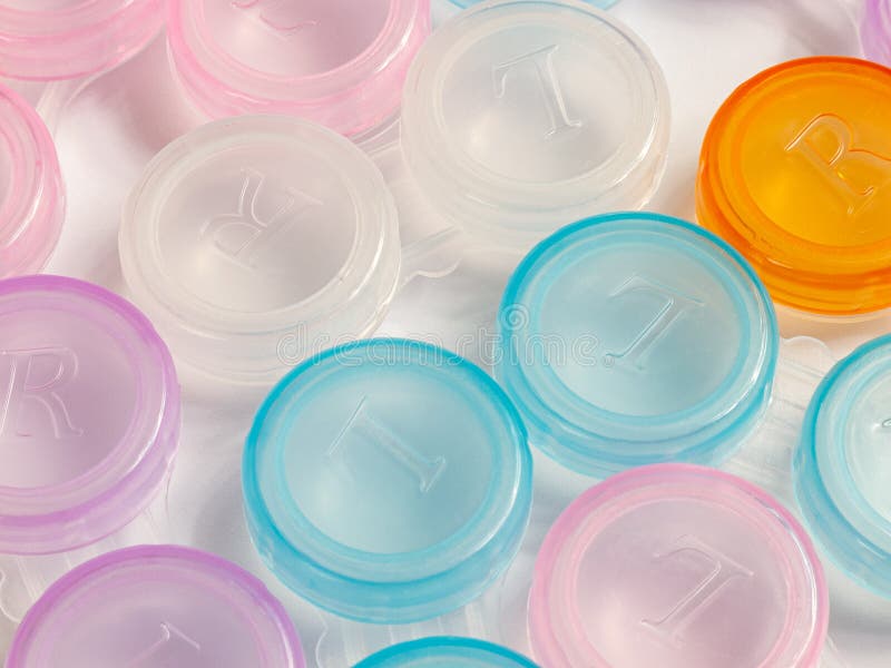 Containers for Soft Contact Lenses, Multi-coloured, Plastic, for ...