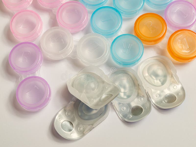 Containers for Soft Contact Lenses, Multi-coloured, Plastic, for ...
