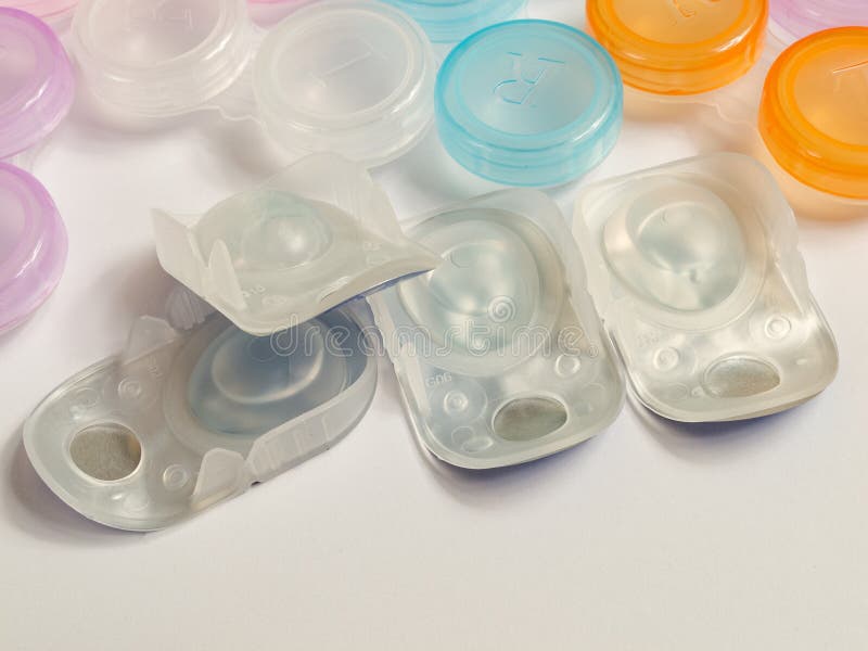 Containers for Soft Contact Lenses, Multi-coloured, Plastic, for ...