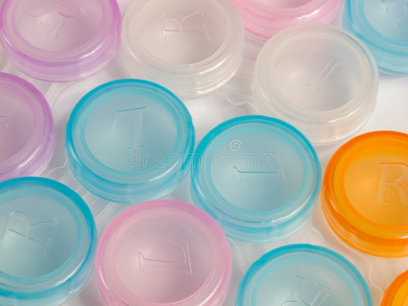Containers for Soft Contact Lenses, Multi-coloured, Plastic, for ...