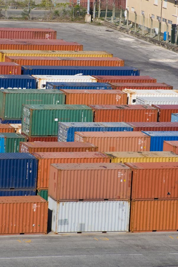 Shipping Containers stock photo. Image of stacked, harbour - 13531074