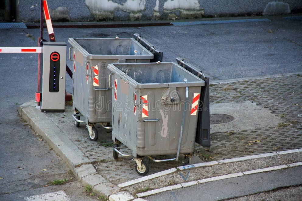 Containers for Waste Selection and Collection Stock Photo - Image of ...