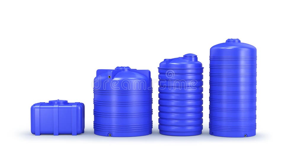 Containers for Water of Different Shapes Stock Illustration ...