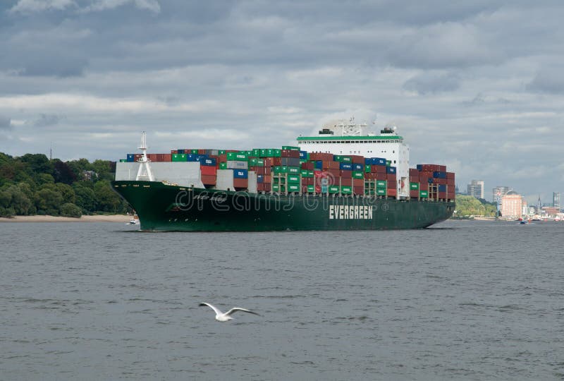 Containership in port editorial image. Image of industrial - 35070550
