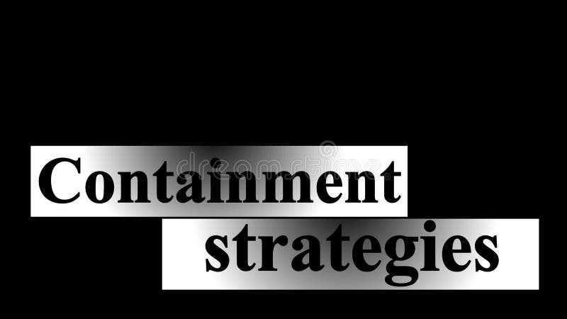 Containment Strategies Animated Lower Third in High Resolution Stock ...