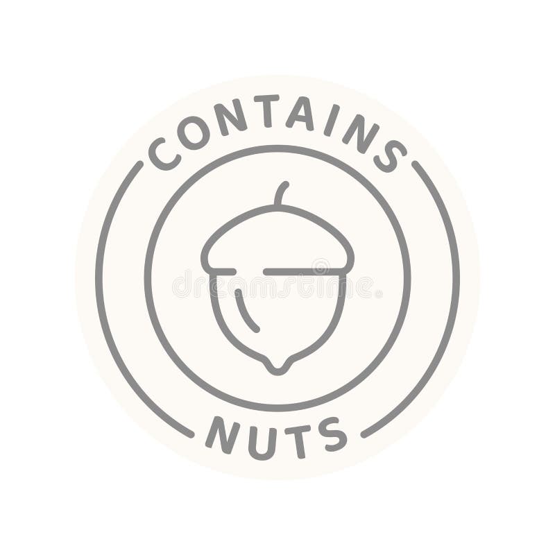 Food Label Contains Nuts Stock Illustrations – 14 Food Label Contains ...