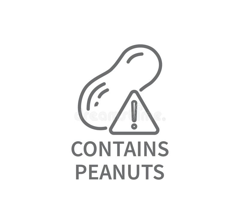 Food Label Contains Nuts Stock Illustrations – 41 Food Label Contains ...
