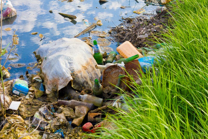 Contaminação Ambiental, Sandy Beach, Toscânia Imagem de Stock - Imagem ...