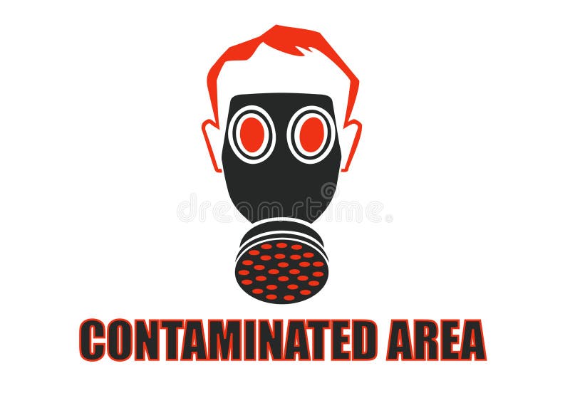 Contaminated Area stock vector. Illustration of danger - 7809546