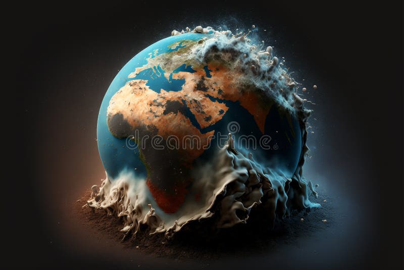 Concept of Global Warning, Climate Change and Dying Earth Stock ...