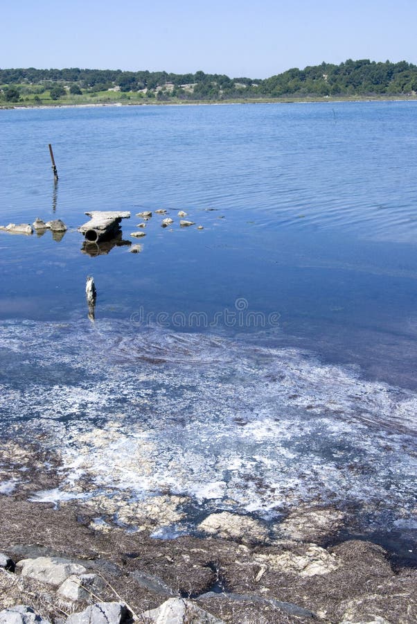 Contaminated sea water stock photo. Image of contaminated - 16195588