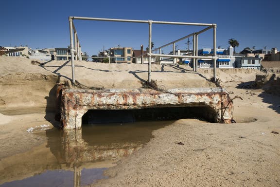 Contaminated Storm Darin Water Stock Image - Image of storm, dirty ...