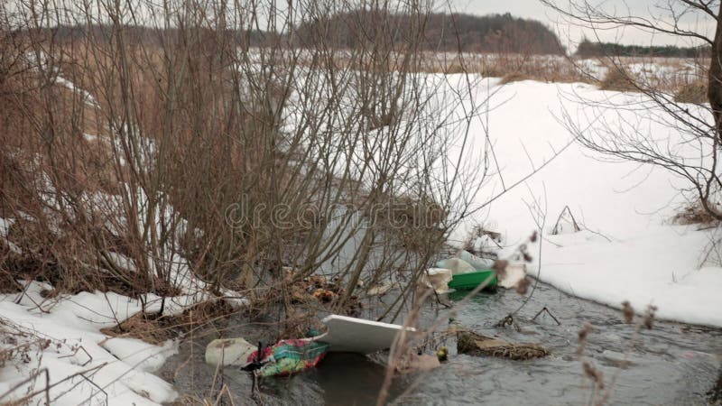 Garbage on the River. Pollution of Water Bodies. the Problem of Plastic ...