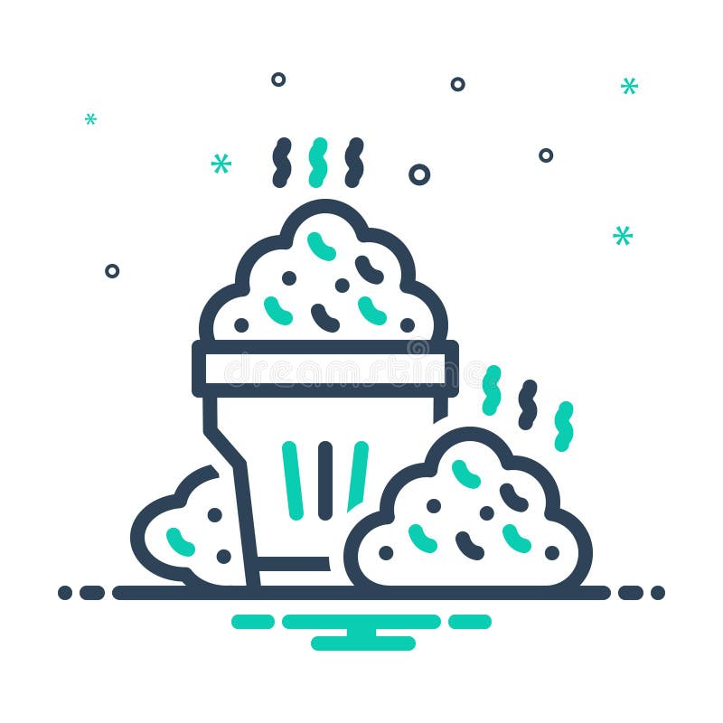 Mix Icon for Contamination, Pollution and Trash Stock Vector ...