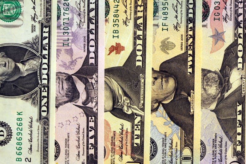 Contant Geld - De Dollars Van De V.S. Stock Foto - Image of hierboven ...