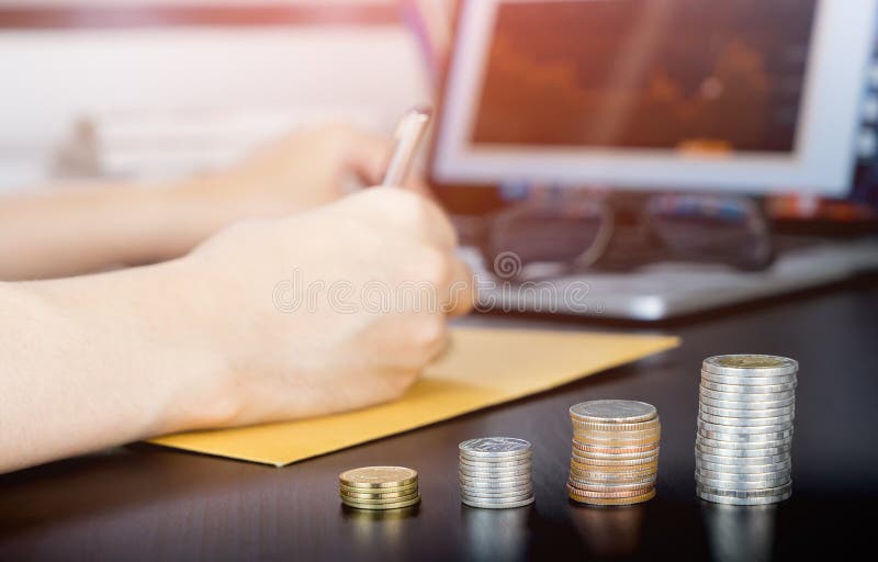 Contanti Di Risparmio Per Il Profitto Nell'investimento Fotografia ...