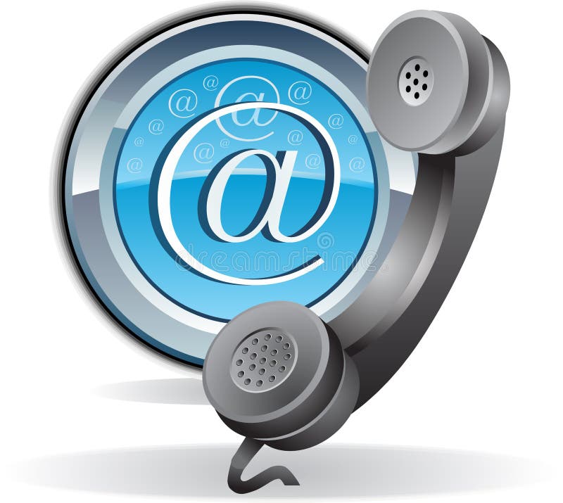 Contacte-nos ilustração do vetor. Ilustração de linha - 24846789