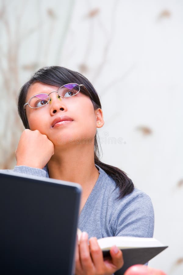 Contemplate stock image. Image of book, single, casual - 8733143