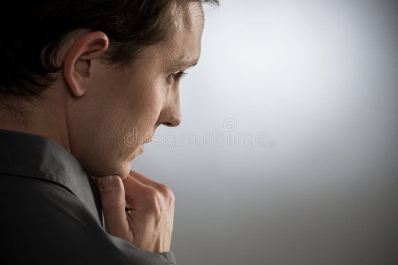 Young Man Daydreaming stock photo. Image of contemplative - 38999270