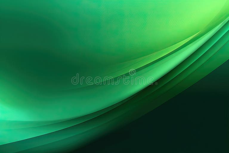 Contemplating Green Gradient Background AI Generated Stock Illustration ...