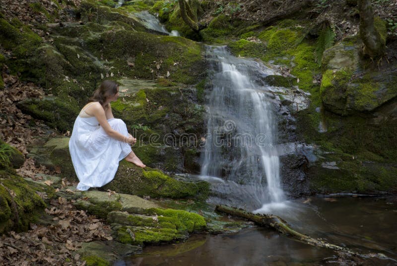 Yoga in the nature stock image. Image of girl, relax - 10869607