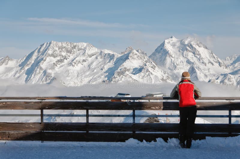 Contemplation of Beauty in Nature Stock Image - Image of panorama ...