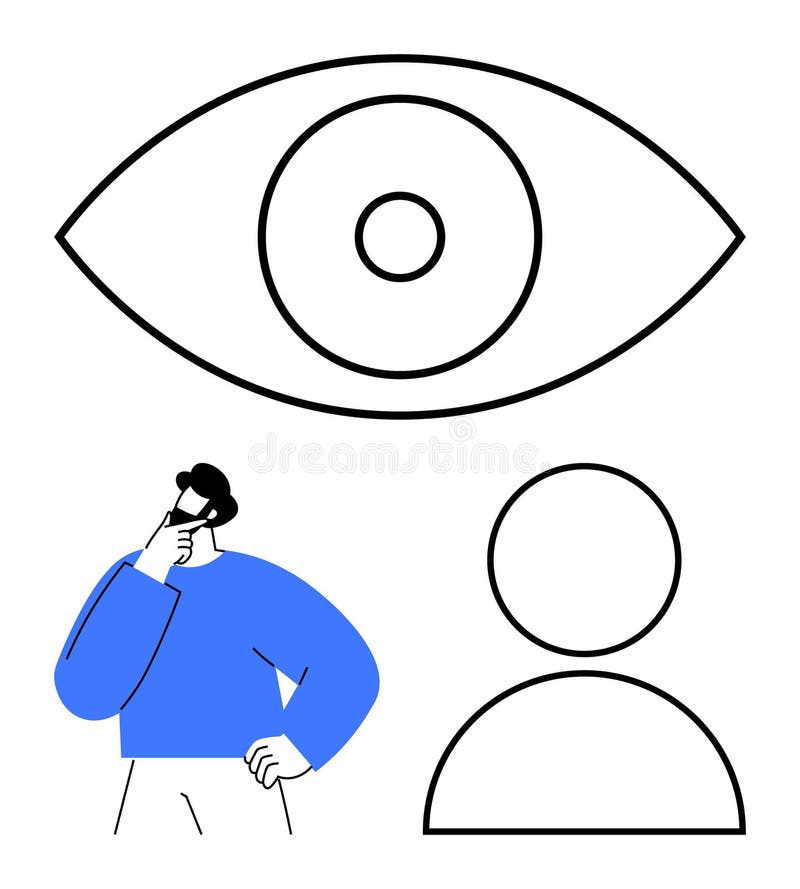 Contemplative Observation Stock Illustrations – 21 Contemplative ...