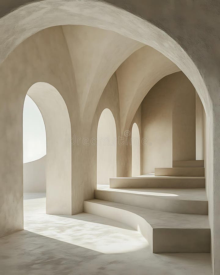 Contemplative Space Featuring Suspended Layered Fabrics, Hushed ...